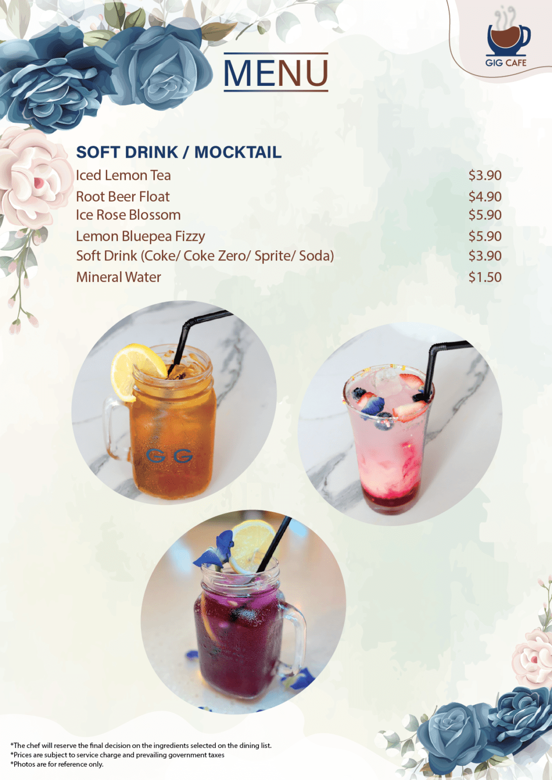 Menu & Location | Gig Singapore | Coffee of Hope